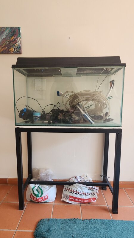 For Sale: - 130L Tank, stand, scape + accessories. Full setup ...